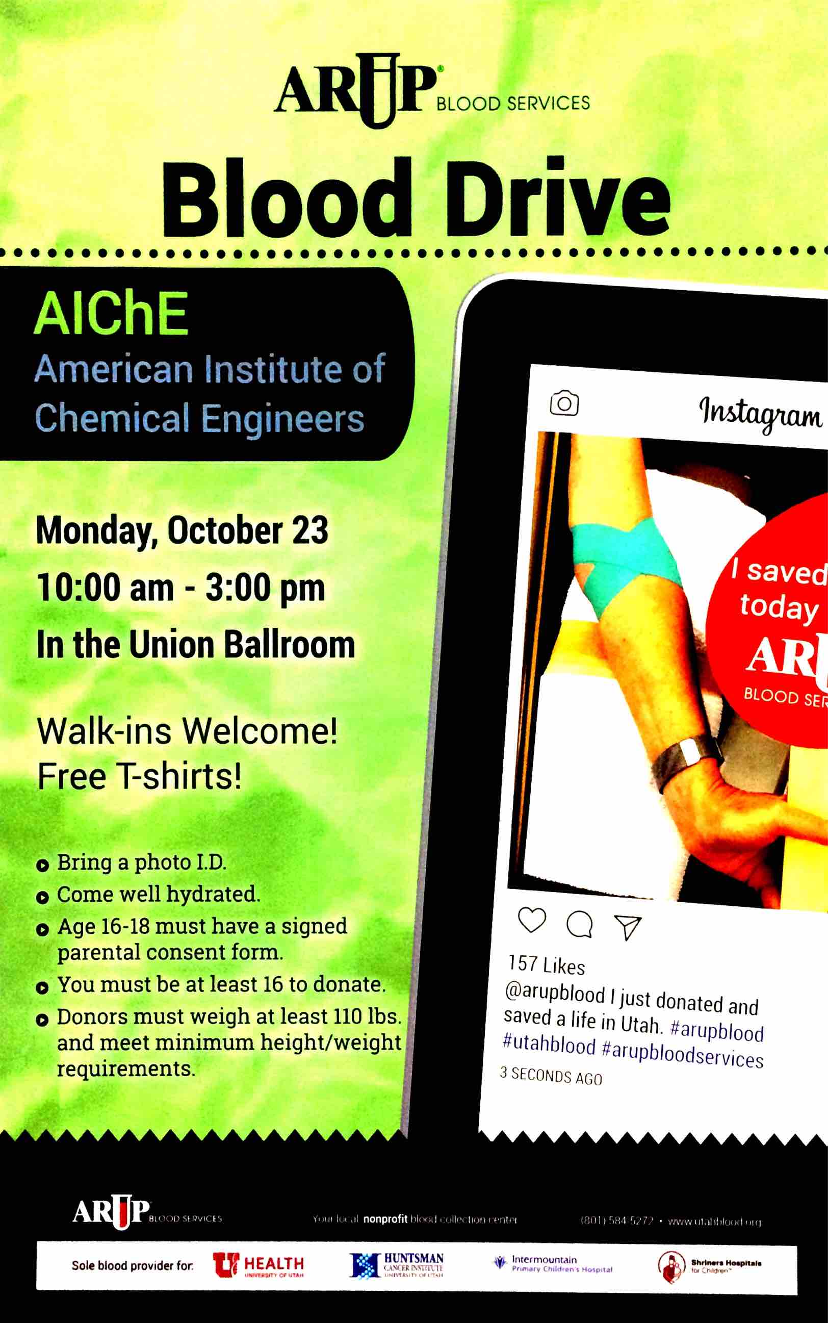 Blood Drive – AICHE | University of Utah